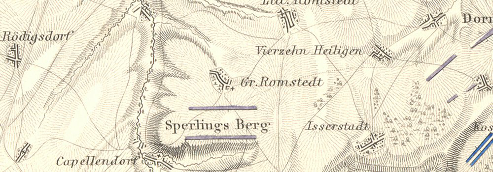 BATTLE OF JENA 14th October 1806 Germany Napoleonic Wars Weimar 1848 map